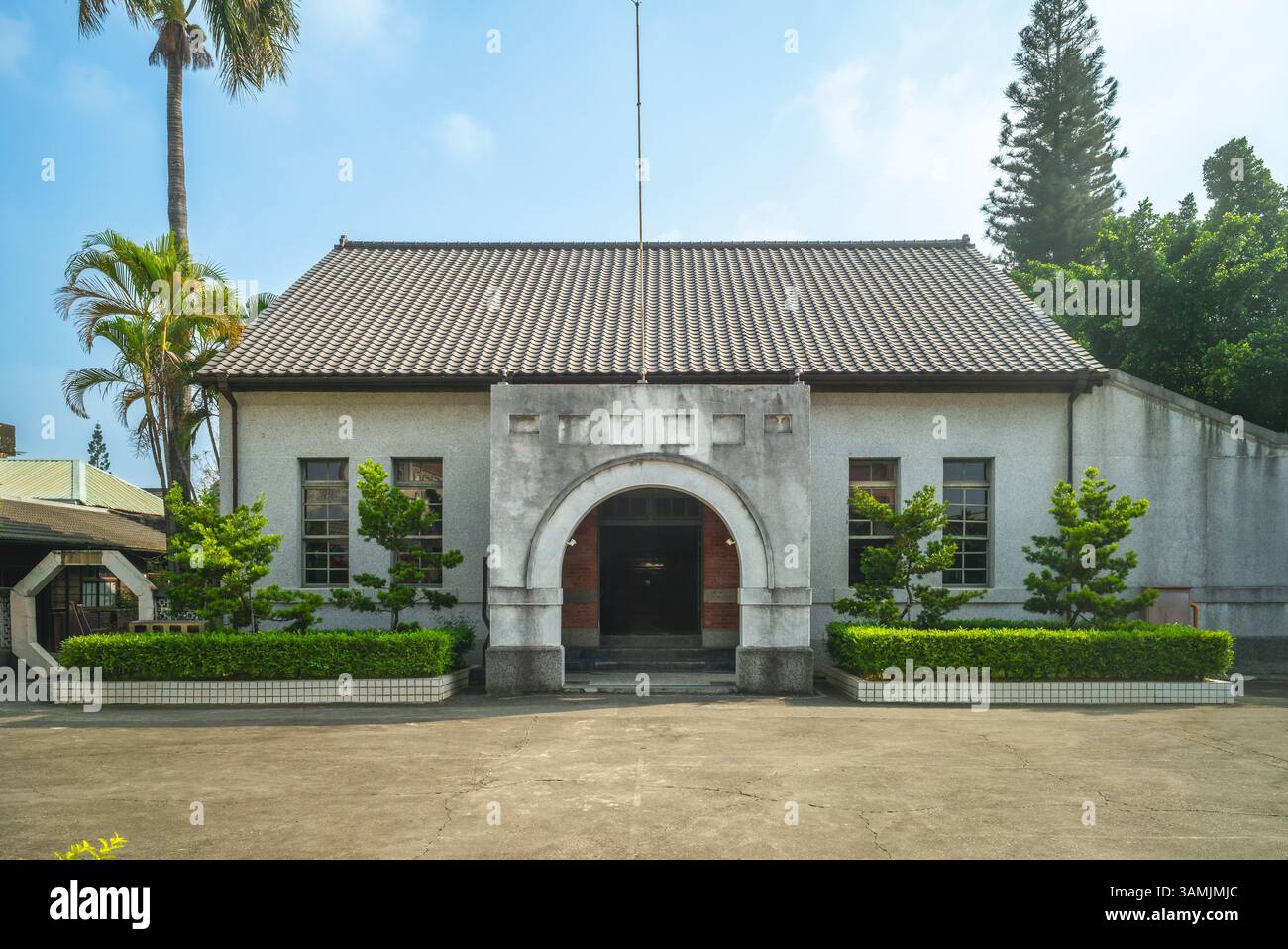 Main gate of Chiayi Old Prison, a former prison in Chiayi City, Taiwan ...