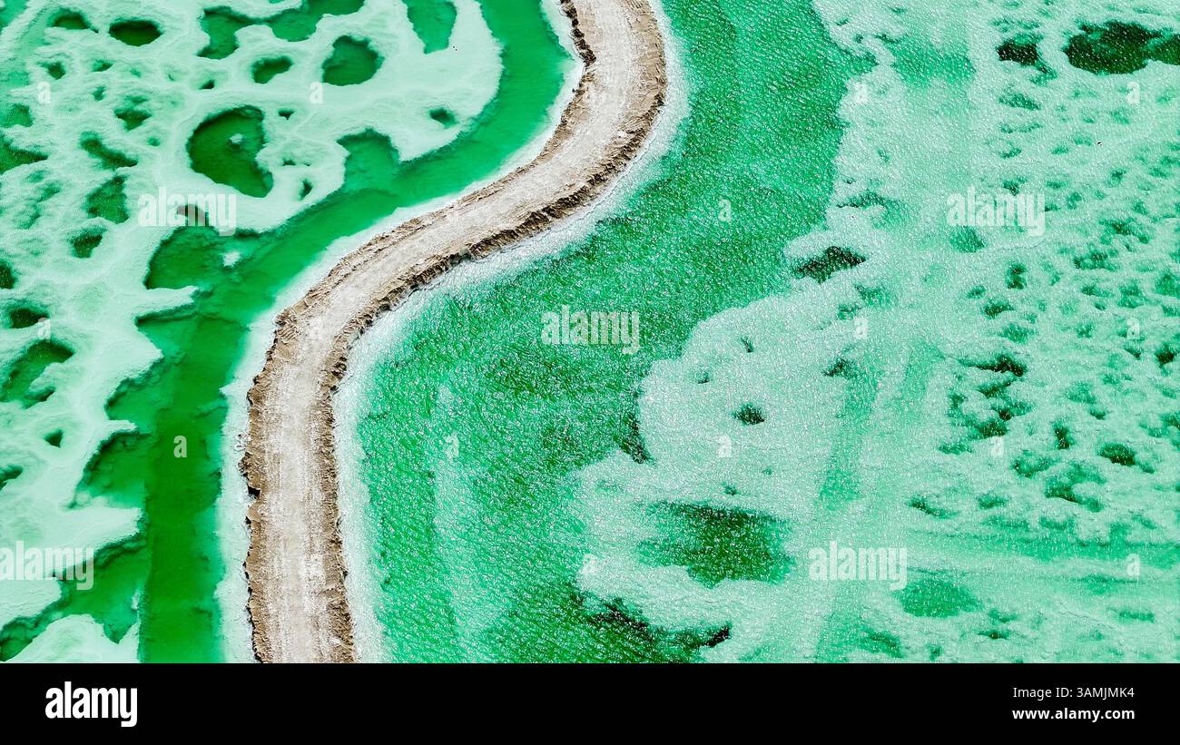 **CHINESE MAINLAND, HONG KONG, MACAU AND TAIWAN OUT** Aerial photo ...