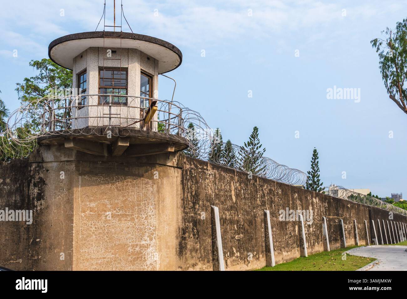 Watch tower of Chiayi Old Prison, a former prison in Chiayi City, Taiwan Stock Photo - Alamy