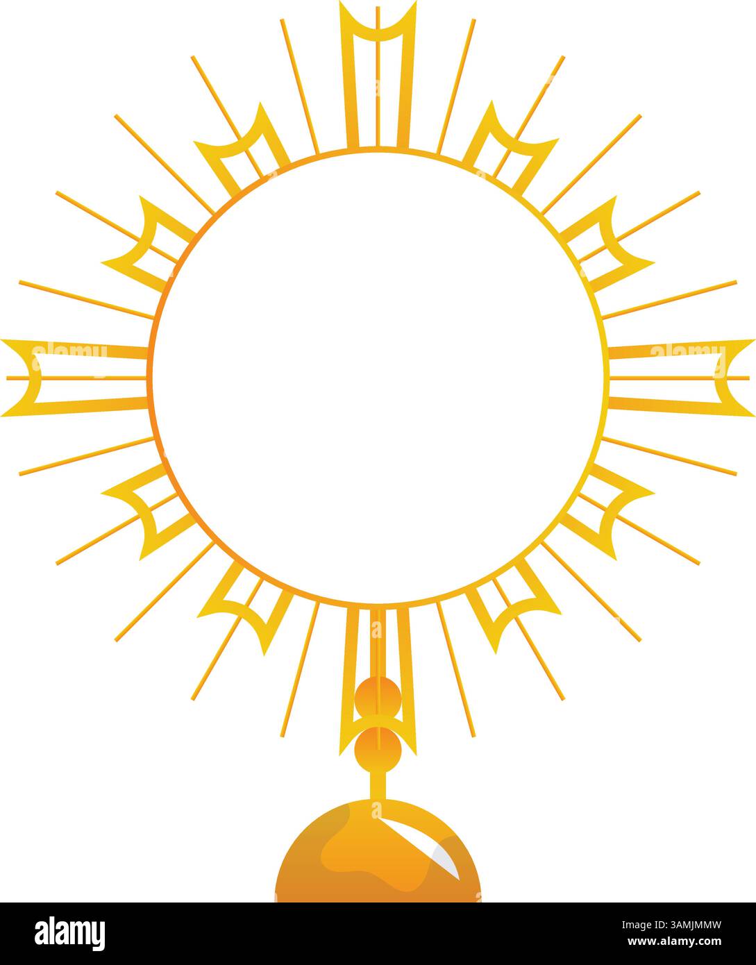 Holy Frames Sacred Religious Illustration with Divine Symbols Stock ...