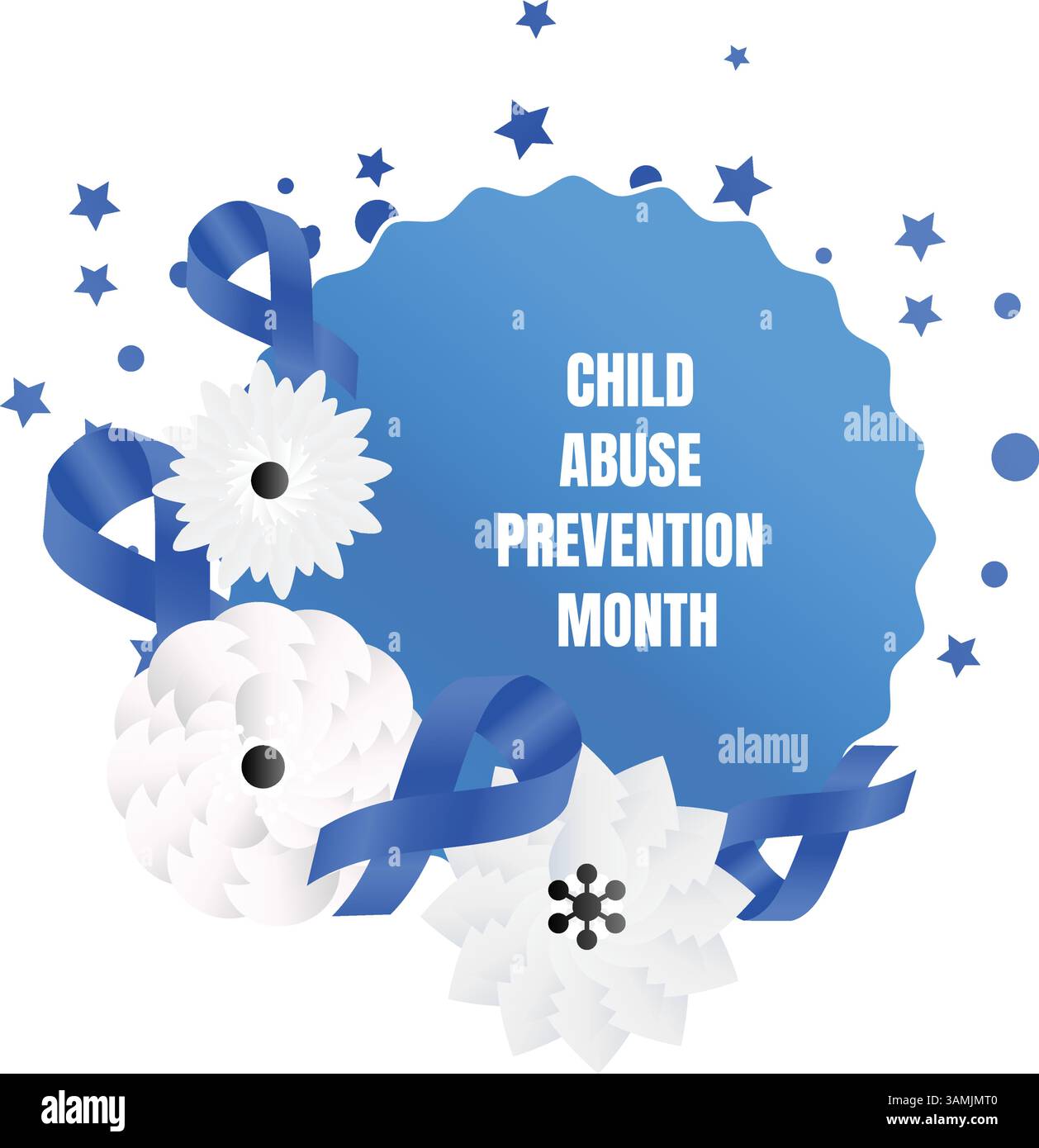 Child Abuse Prevention Month Illustration Awareness and Support for ...