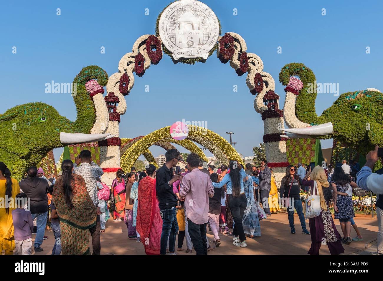 Ahmedabad International Flower Show Ahmedabad Gujarat India Stock Photo ...