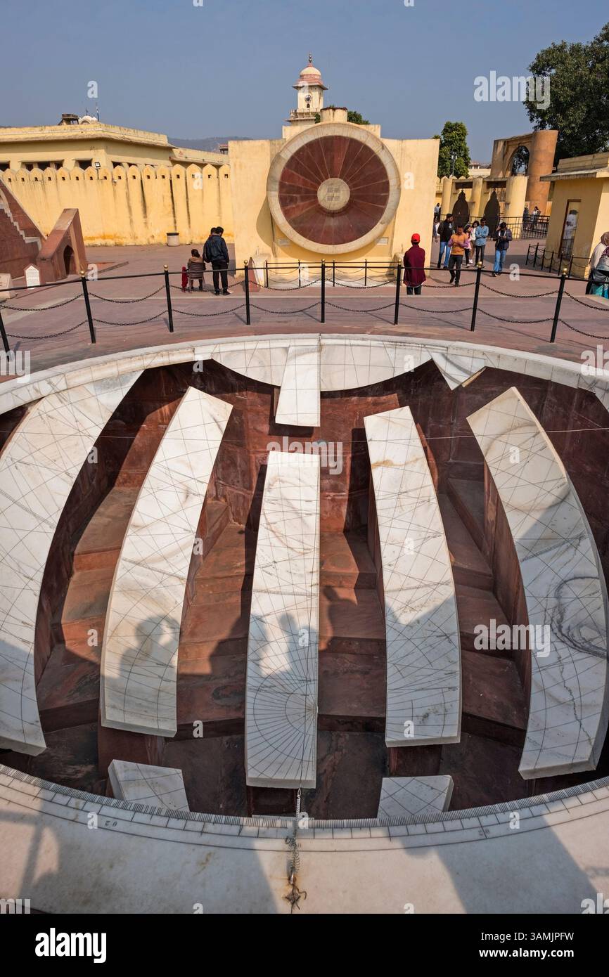 Jantar Mantar astronomical observatory Jaipur Rajasthan India Stock ...