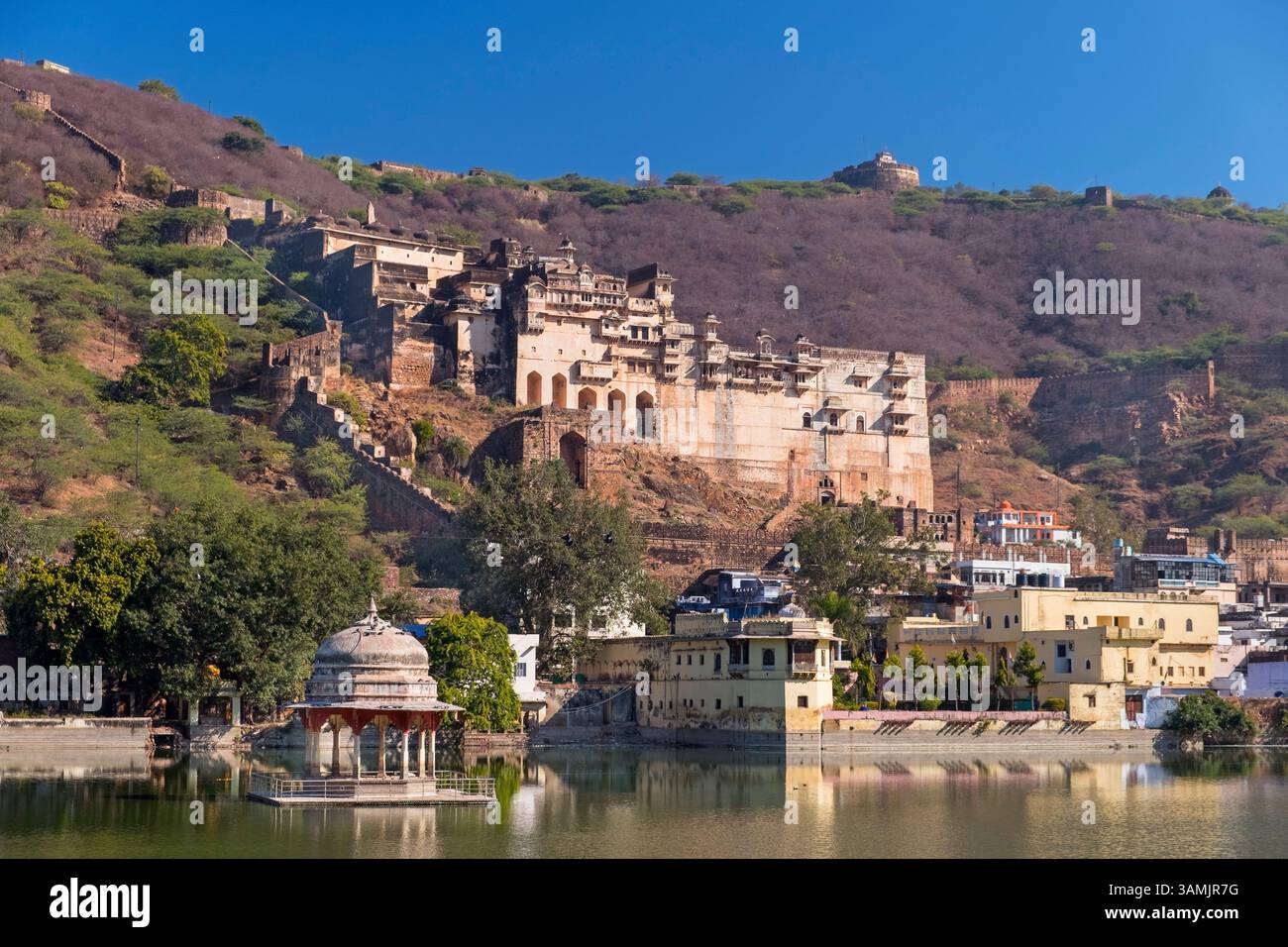 Nawal Sagar Lake and Garh Palace Bundi Rajasthan India Stock Photo - Alamy