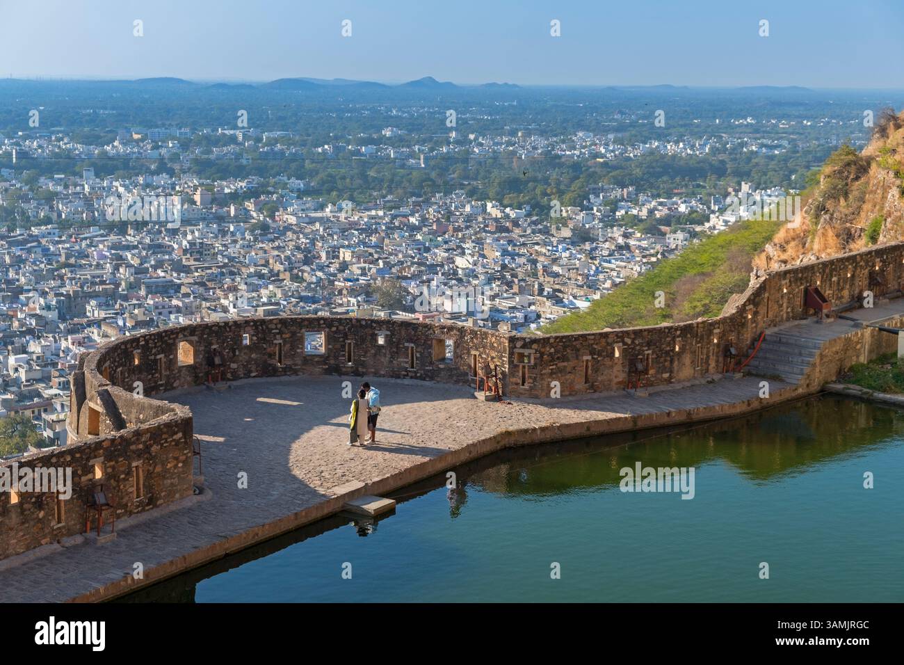 View from Chittorgarh Fort Rajasthan India Stock Photo - Alamy