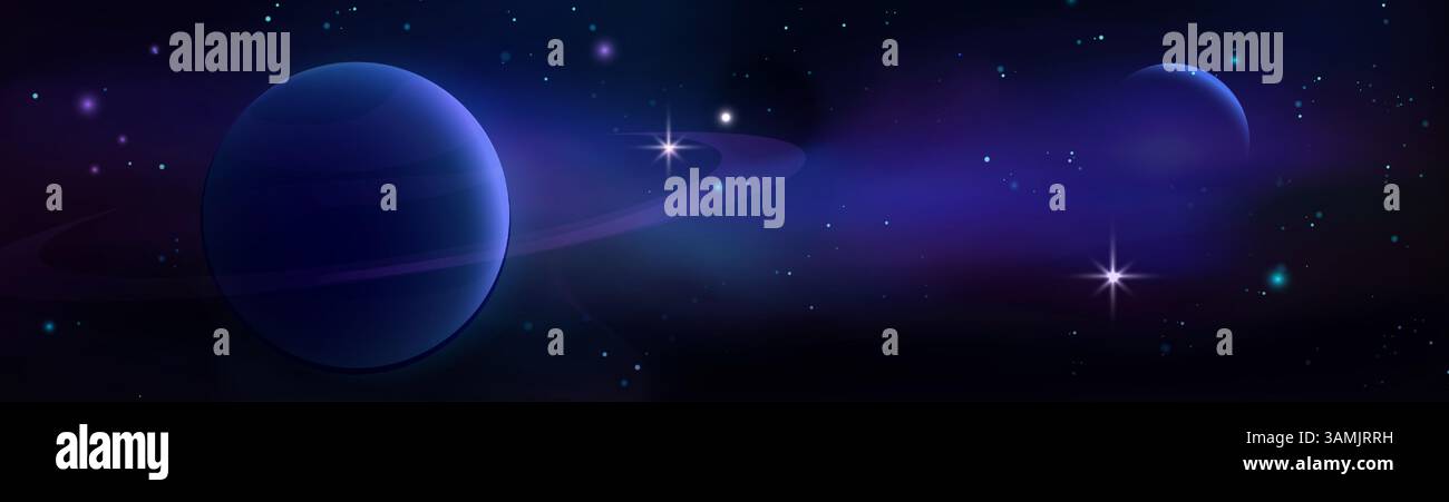 Space planet nebula background - deep cosmos scene with glowing ...