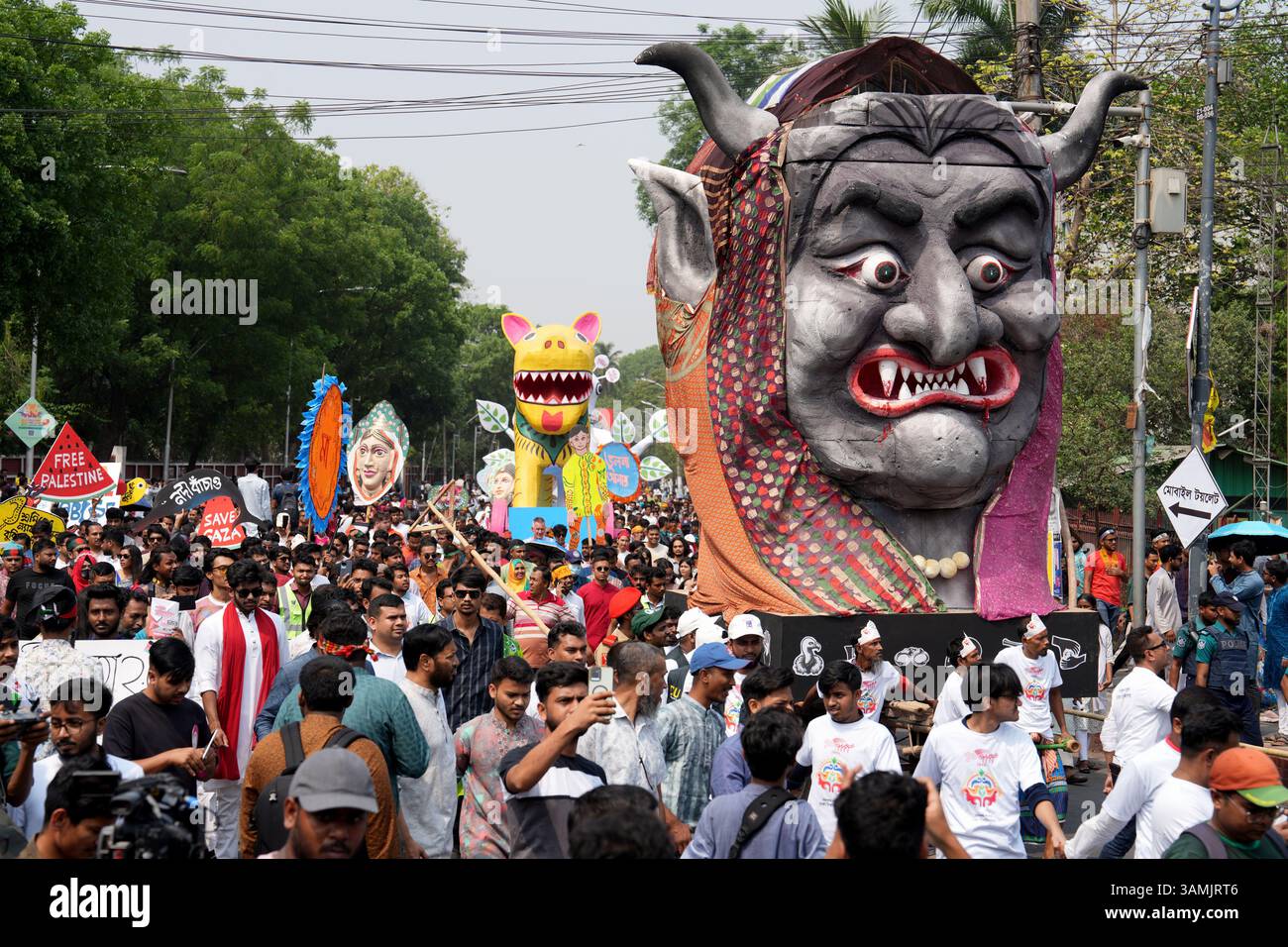 April 14, 2025, Dhaka, Dhaka, Bangladesh: To celebrate Pahela Baishakh ...