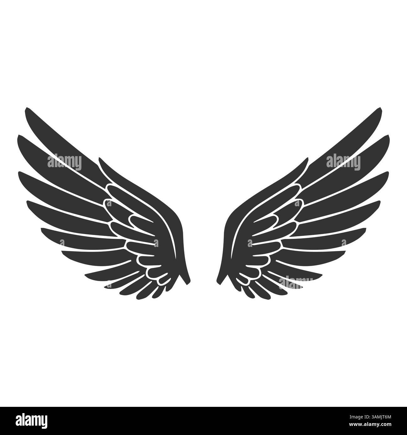 Spread wings and angel Cut Out Stock Images & Pictures - Alamy