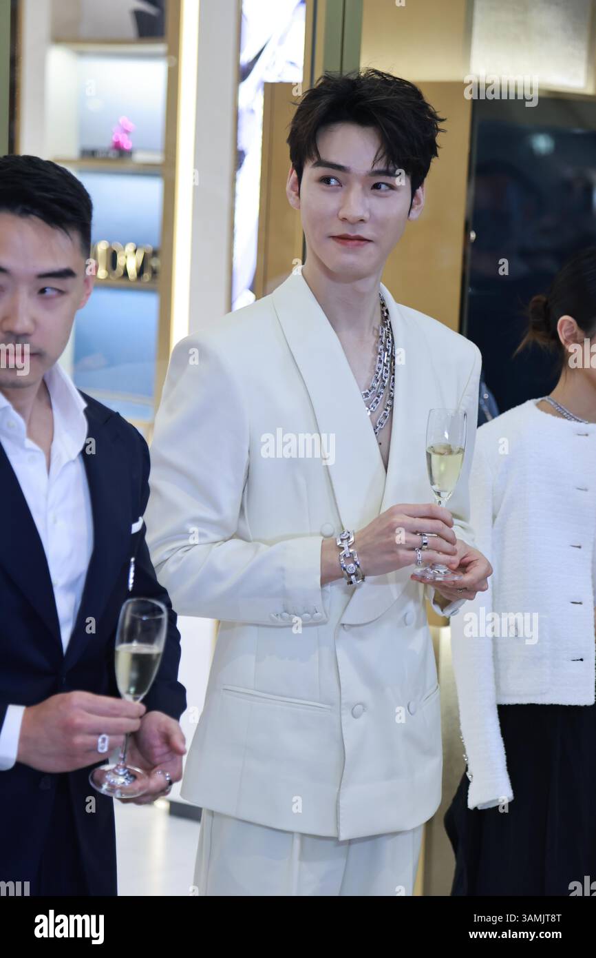 Chinese actor Gong Jun attends an activity in Ningbo City, east China's ...