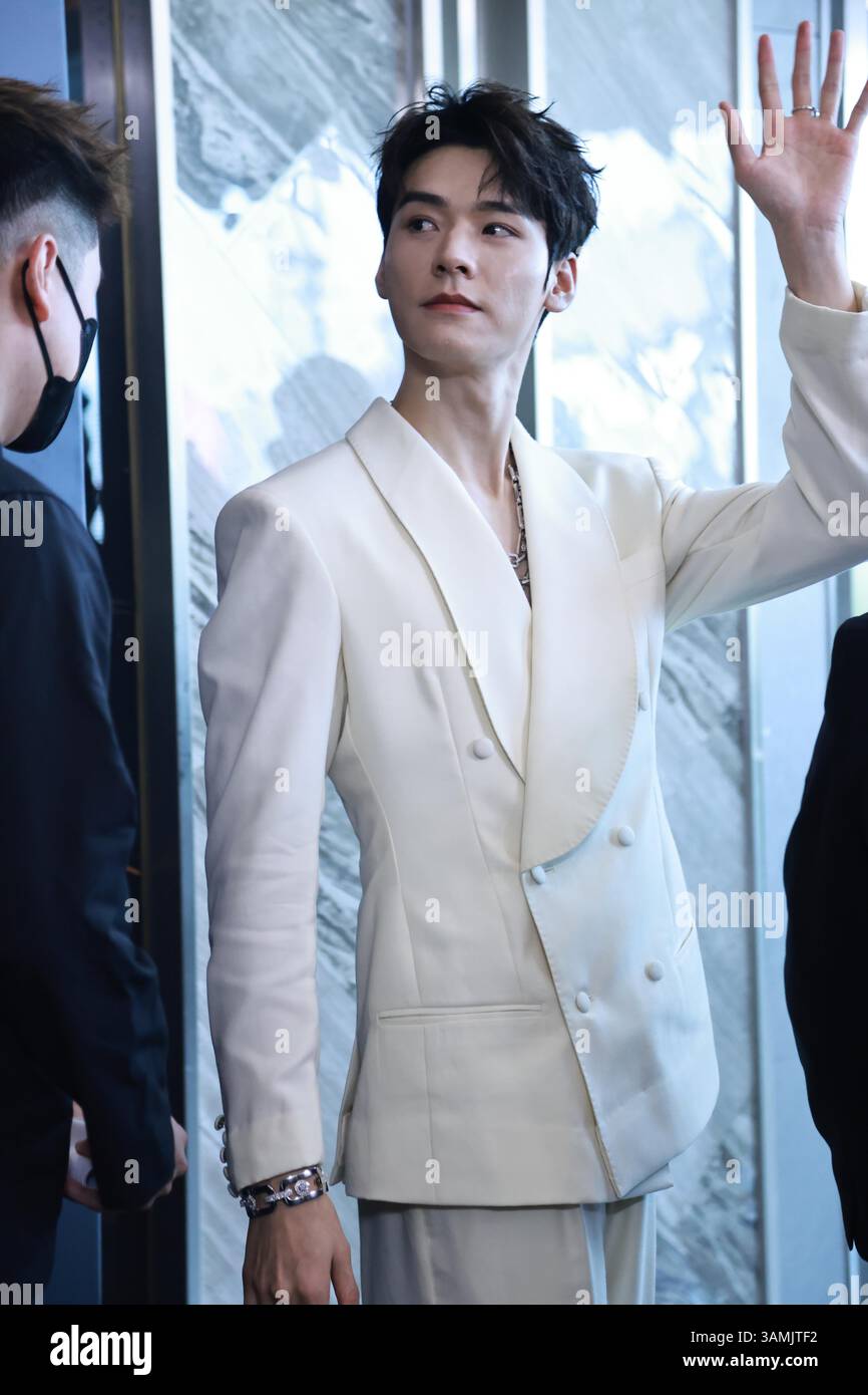 Chinese actor Gong Jun attends an activity in Ningbo City, east China's ...
