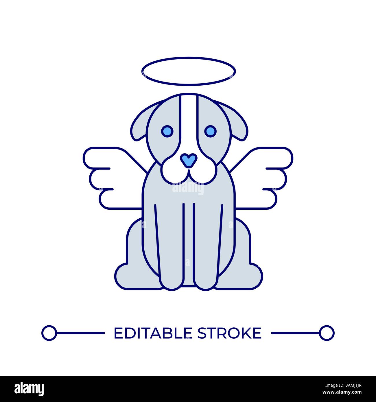 Dog on heave line color icon Stock Vector Image & Art - Alamy