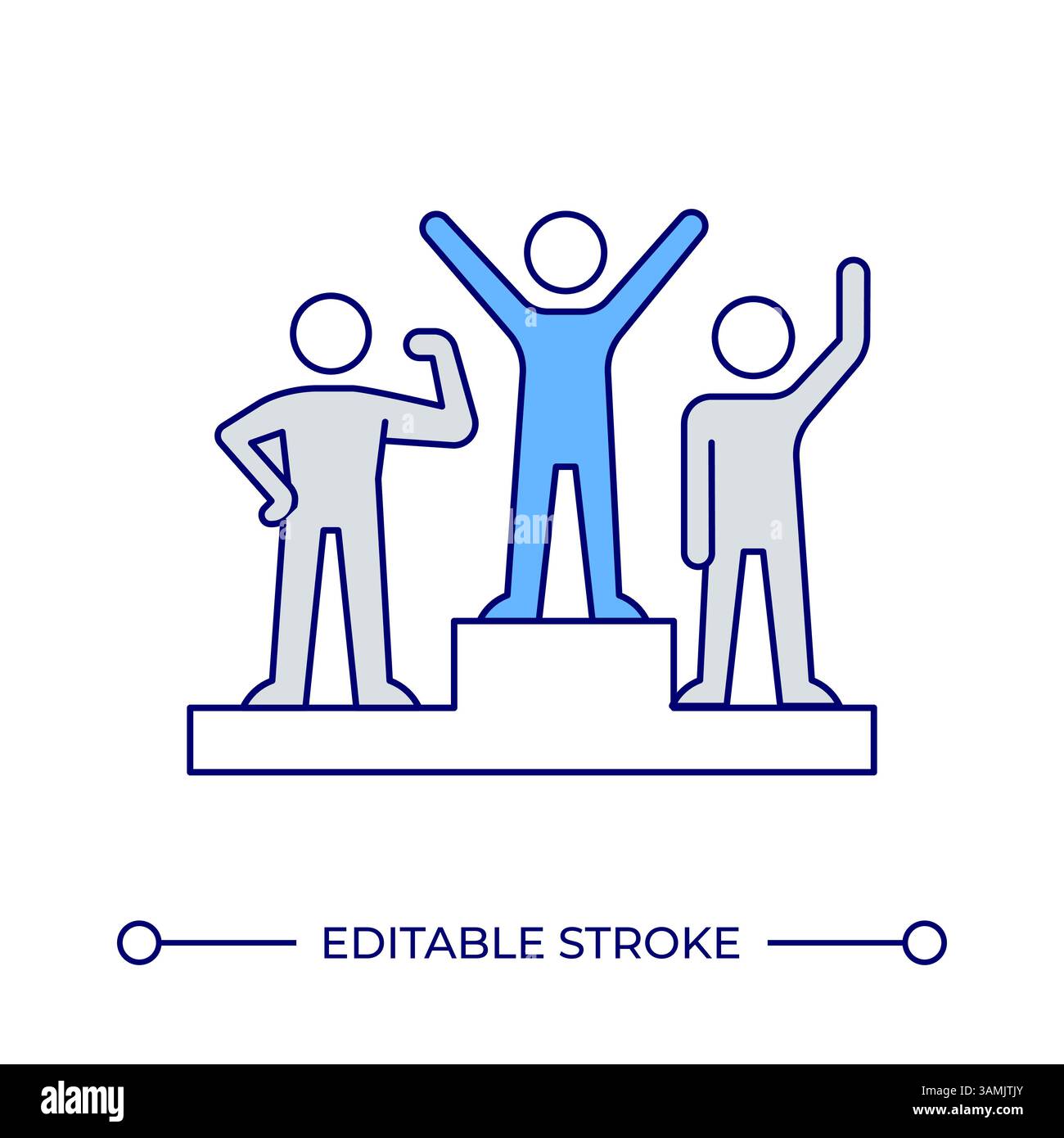 Line art icon winners Cut Out Stock Images & Pictures - Alamy