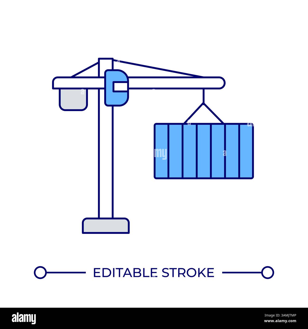 Tower crane line color icon Stock Vector Image & Art - Alamy