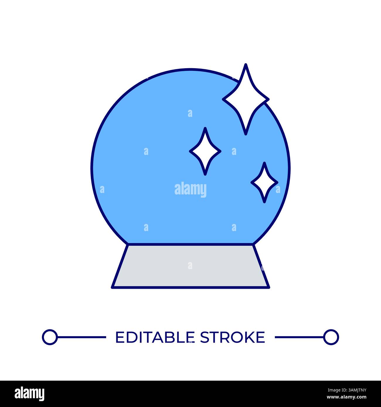 Magic crystal ball line color icon Stock Vector Image & Art - Alamy