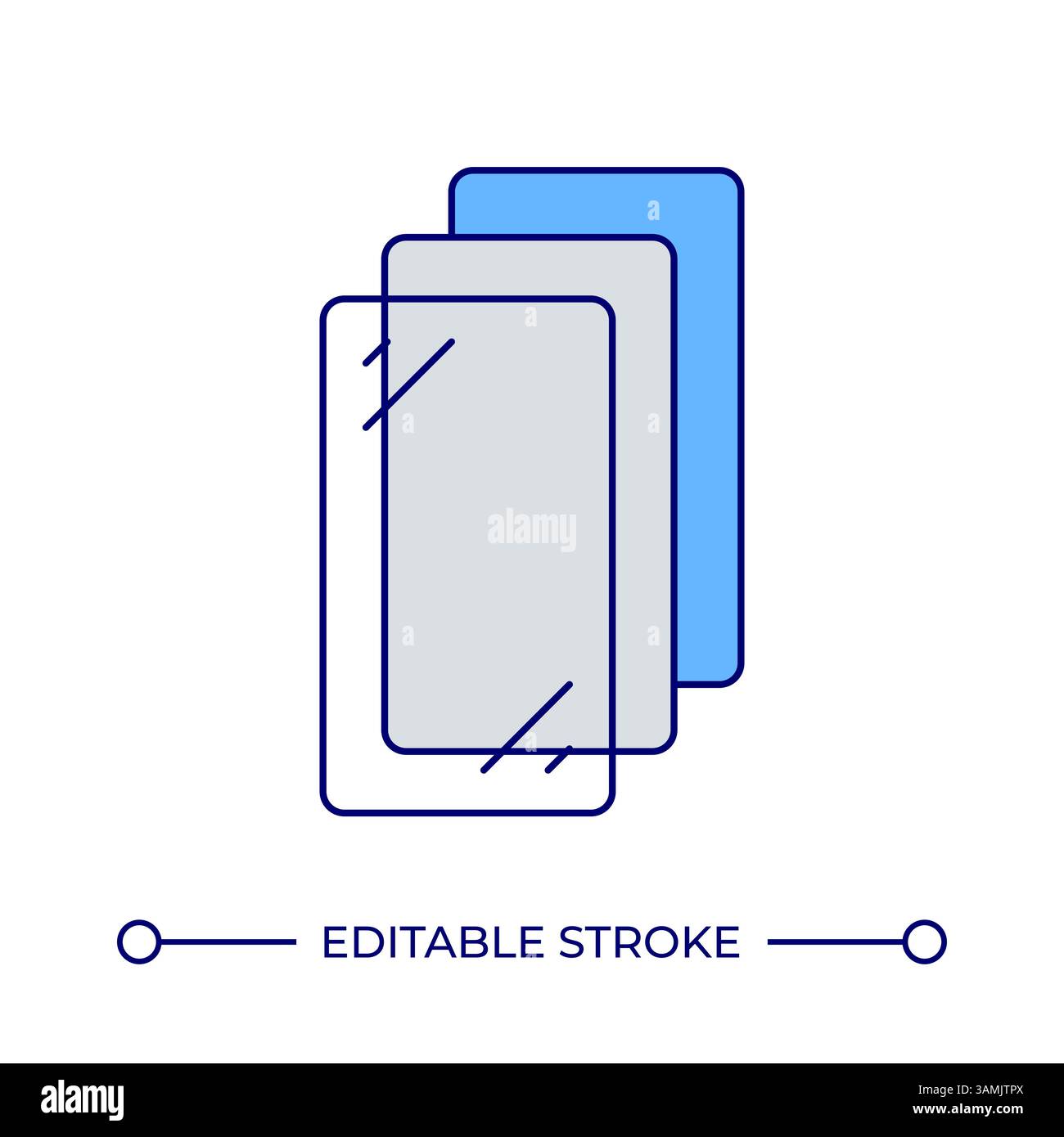 Material layers set line color icon Stock Vector Image & Art - Alamy