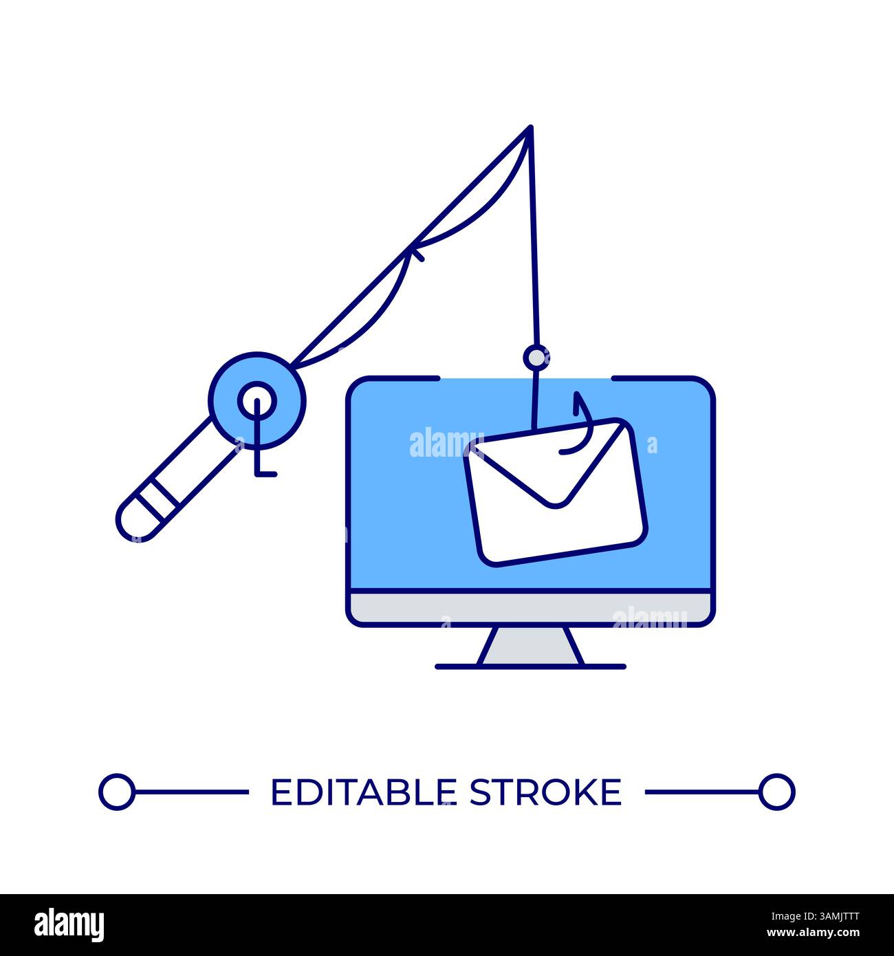 Email phishing line color icon Stock Vector Image & Art - Alamy