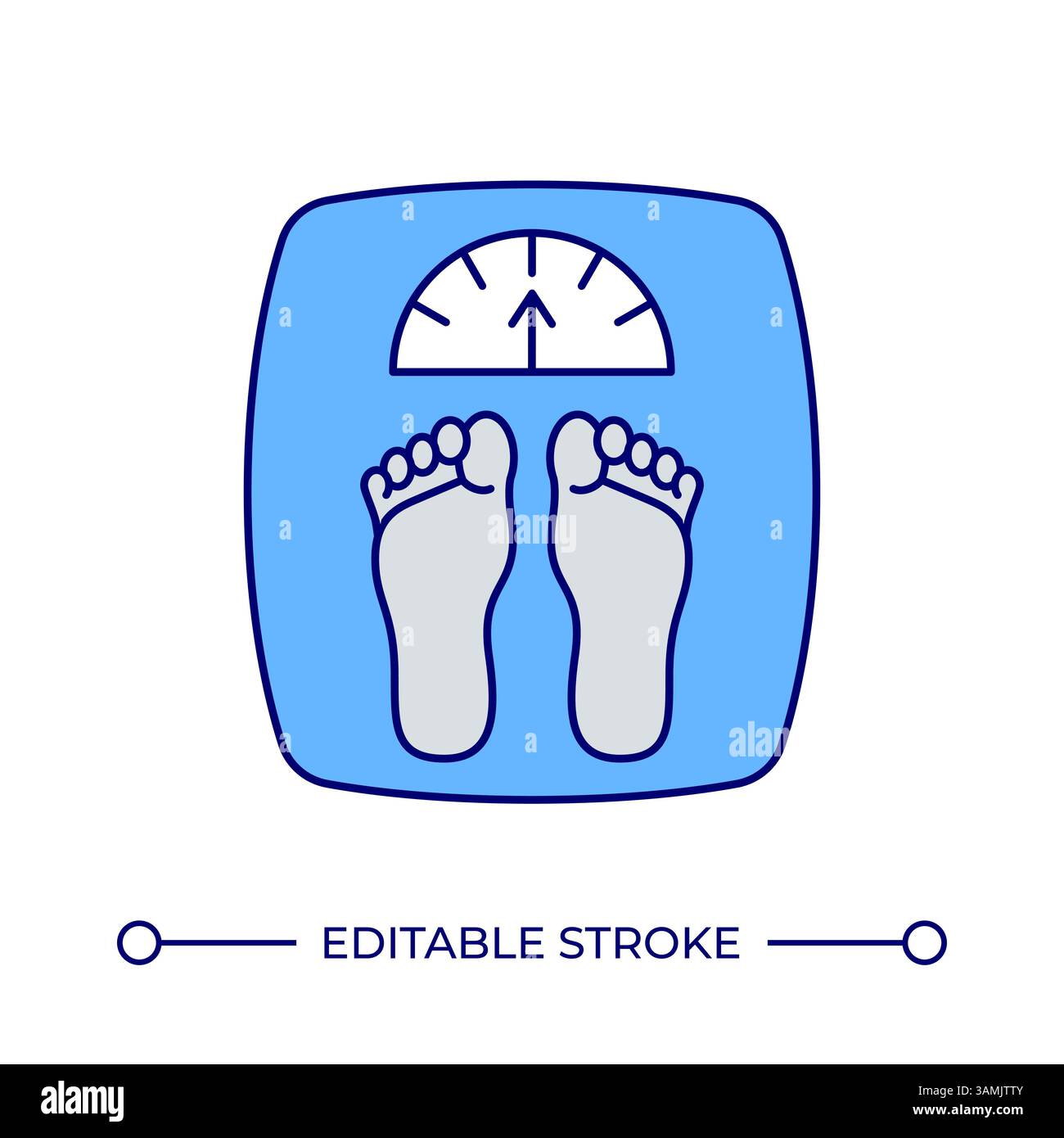 Scales line color icon Cut Out Stock Images & Pictures - Alamy