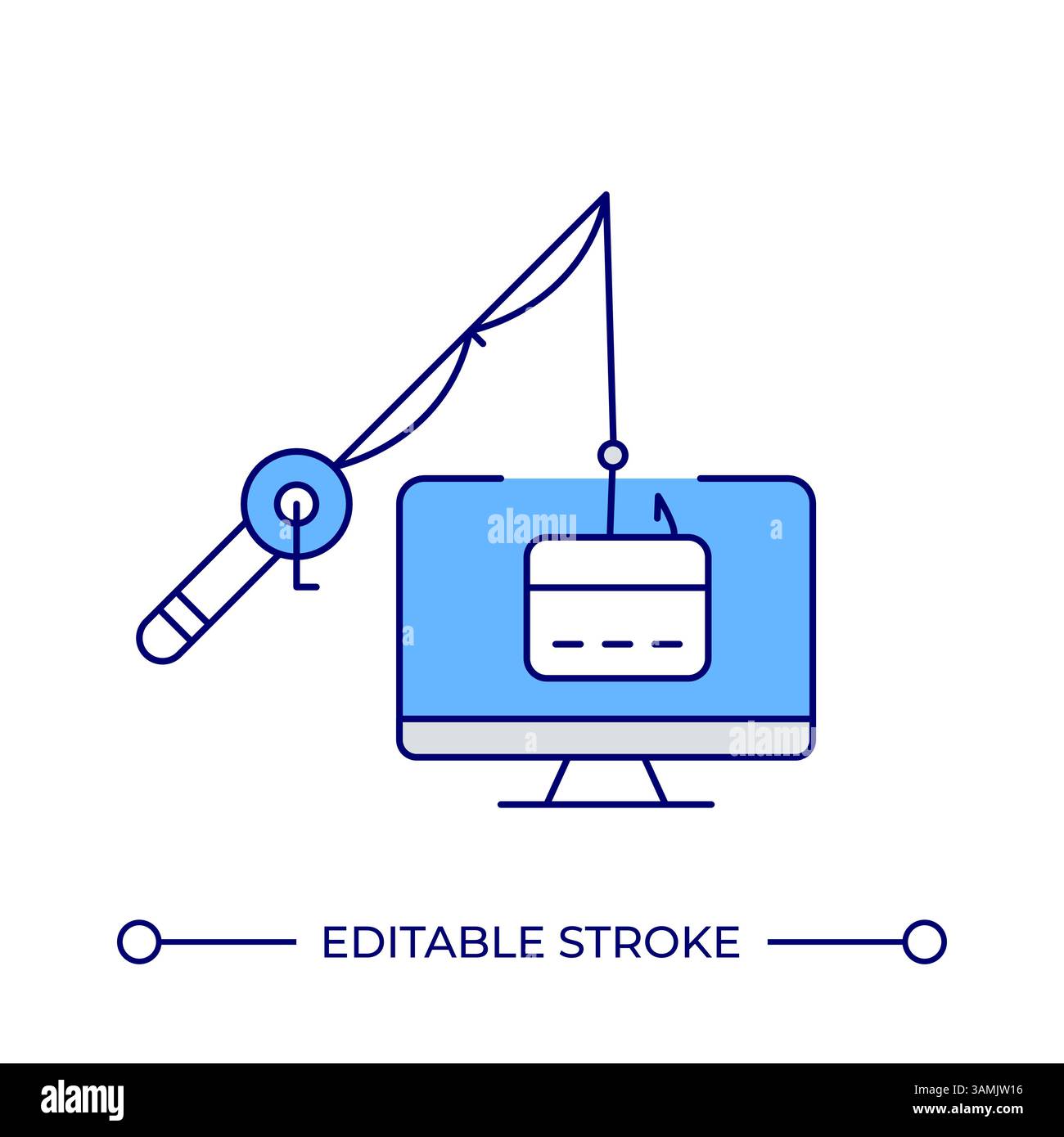 Data phishing stealing information Stock Vector Images - Alamy