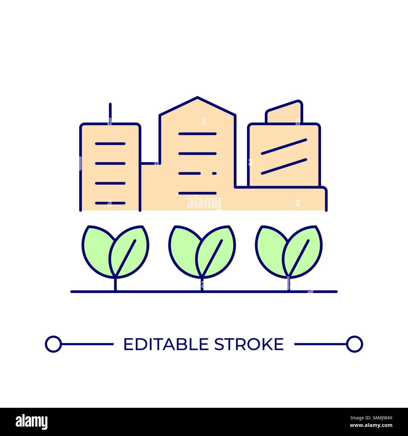 Urban park landscaping Cut Out Stock Images & Pictures - Alamy