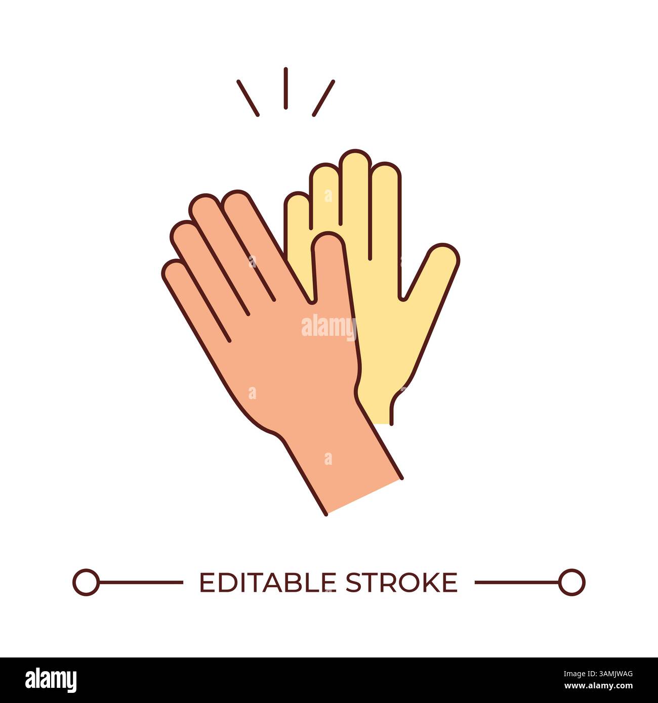 Applause line color icon Stock Vector Image & Art - Alamy