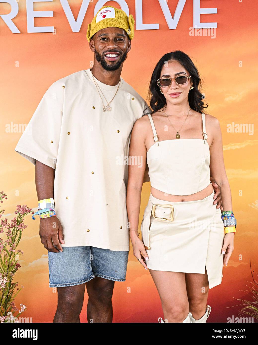 THERMAL, RIVERSIDE COUNTY, CALIFORNIA, USA - APRIL 12: Victor Cruz and ...