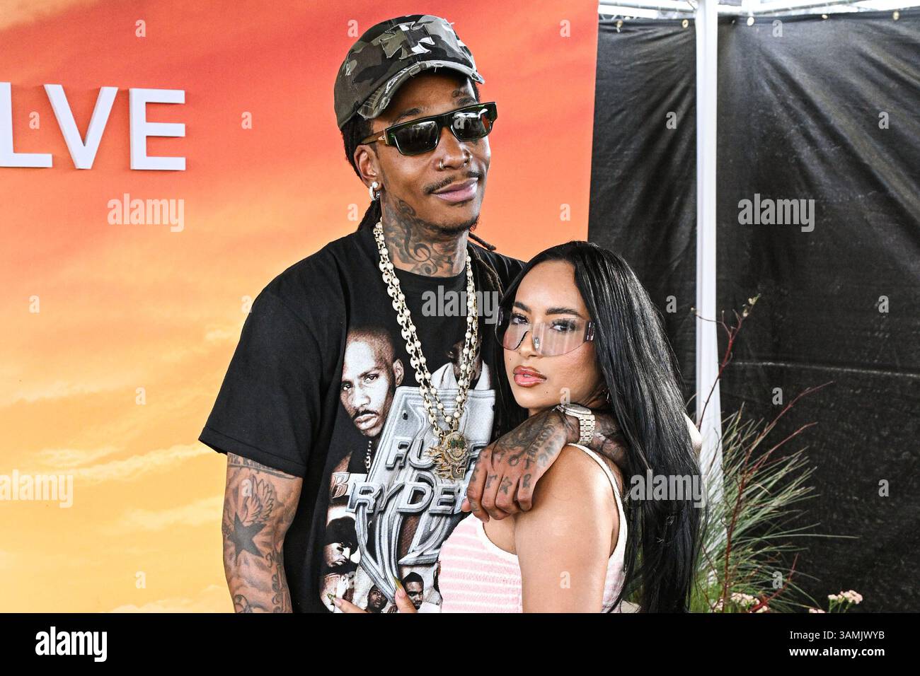THERMAL, RIVERSIDE COUNTY, CALIFORNIA, USA - APRIL 12: Wiz Khalifa and ...