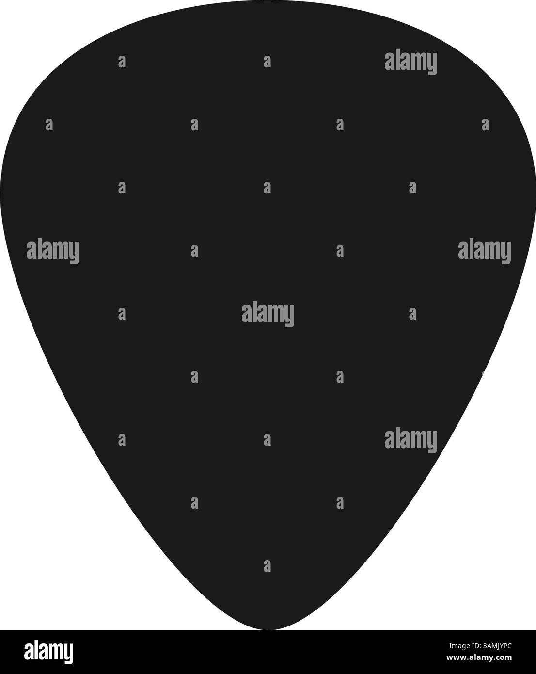 Guitar pick shape icon. Plectrum sign. Tringle plastic guitar pick ...