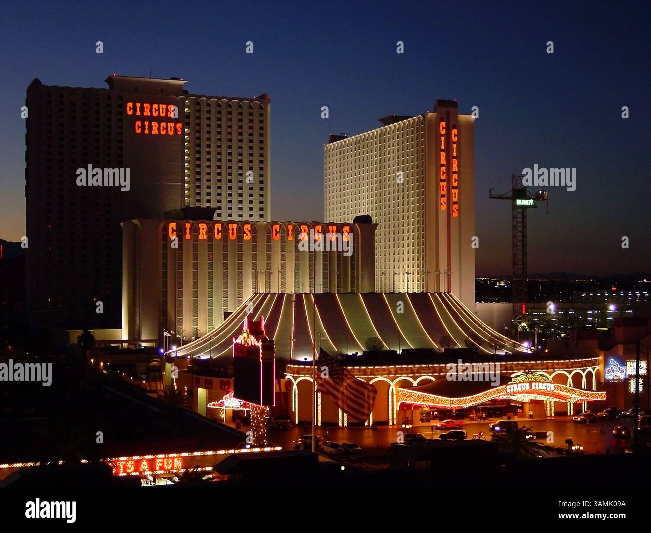 Vintage High Resolution Image of Circus Circus Las Vegas Stock Photo ...