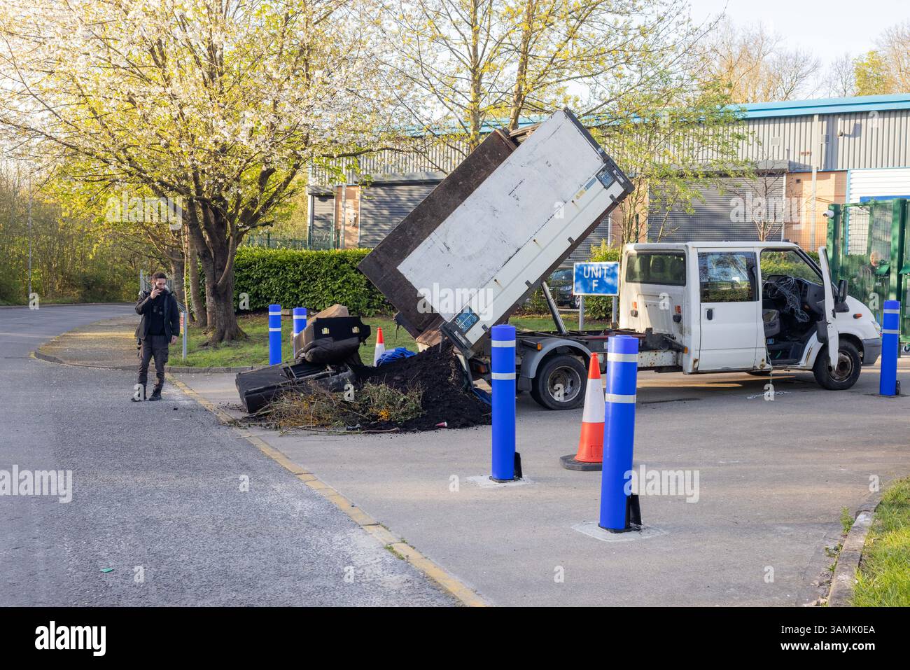 Leicester, UK. 14 APR, 2025. Security watches on as Palestine action ...