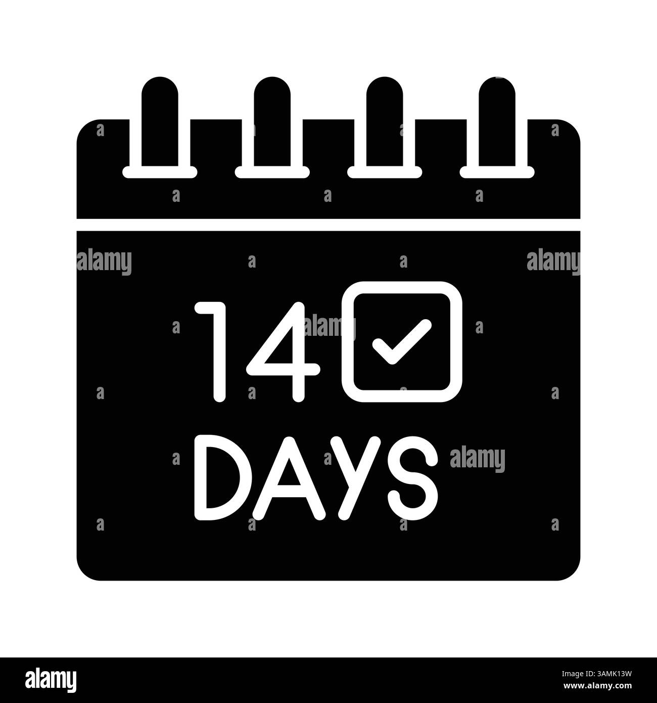 Quarantine calendar vector design isolated on white background Stock ...