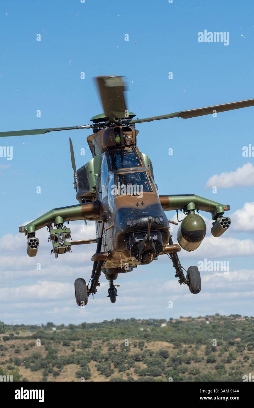 Eurocopter EC665 Tigre anti-tank combat helicopter of the Spanish Army ...