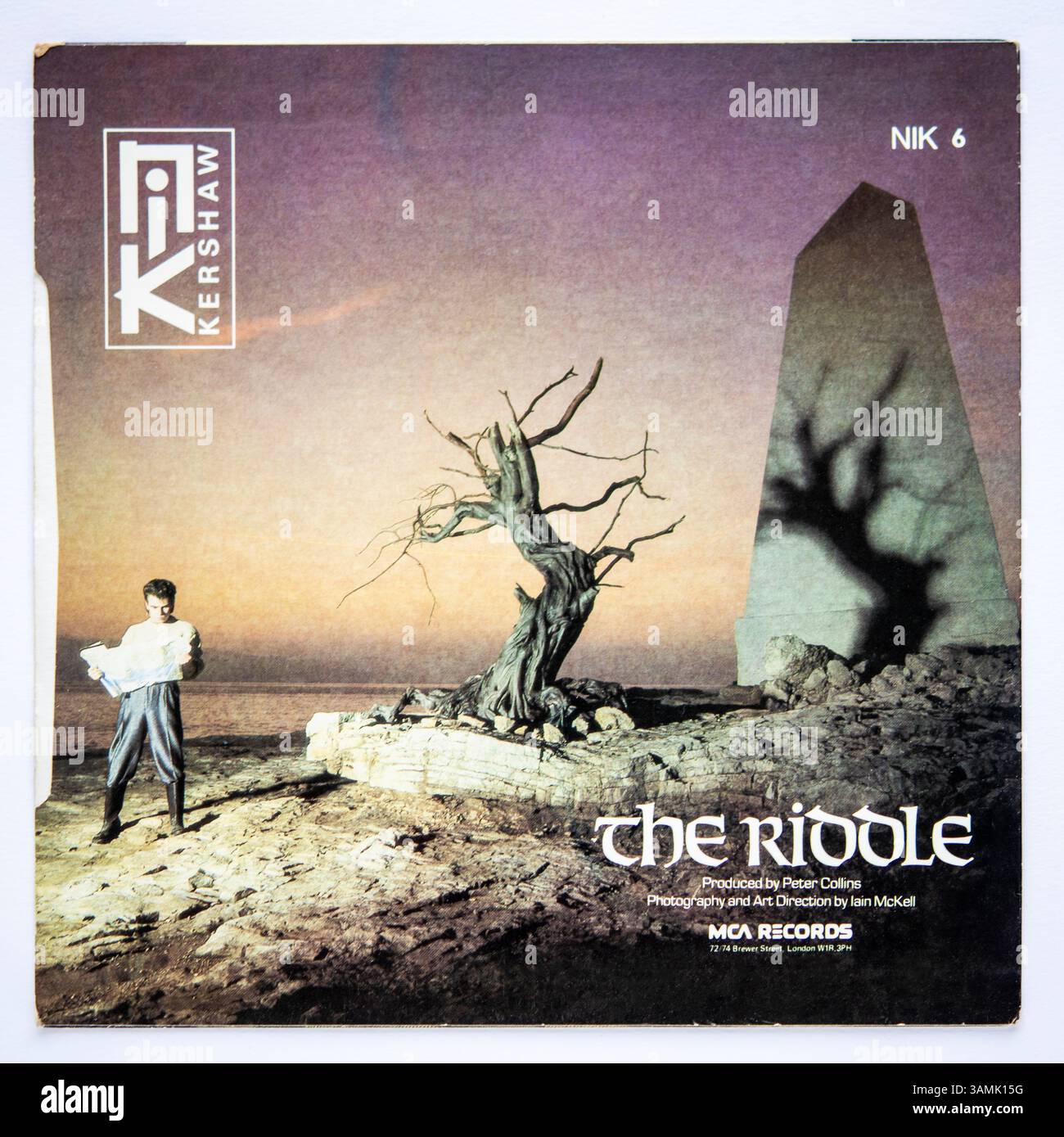 Back cover of the seven inch single version of The Riddle by Nik ...