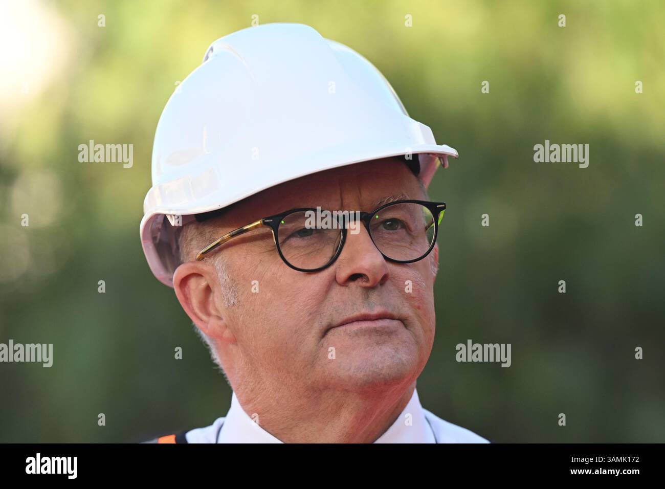 Boyer, Australia. 14th Apr, 2025. Australian Prime Minister Anthony ...