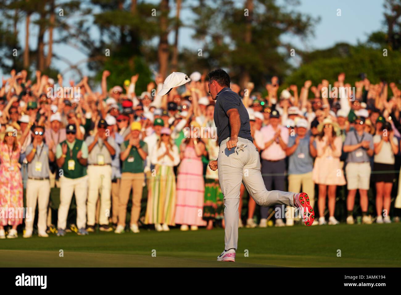 Augusta, USA. 13th Apr, 2025. Rory McIlroy of Northern Ireland ...