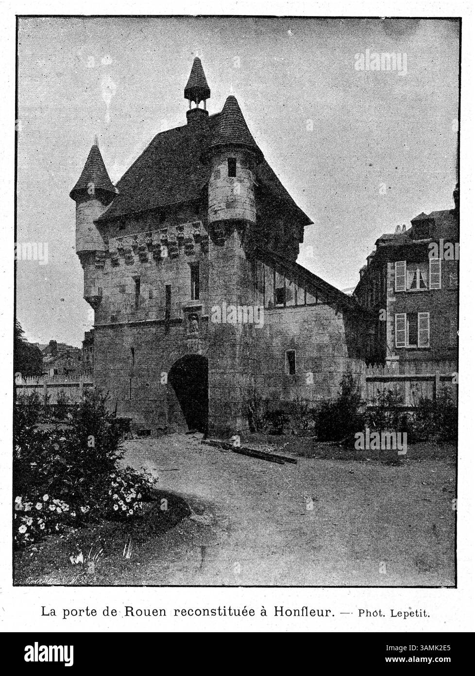 French medieval architecture, The Rouen gate reconstructed in Honfleur ...