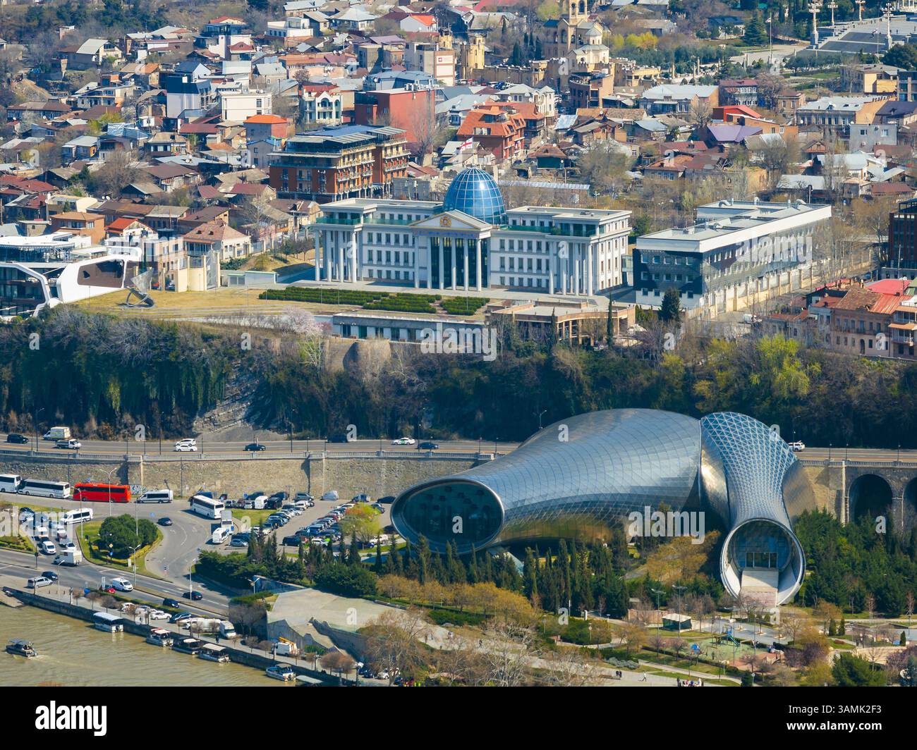 Aerial view tubular modern architecture hi-res stock photography and ...