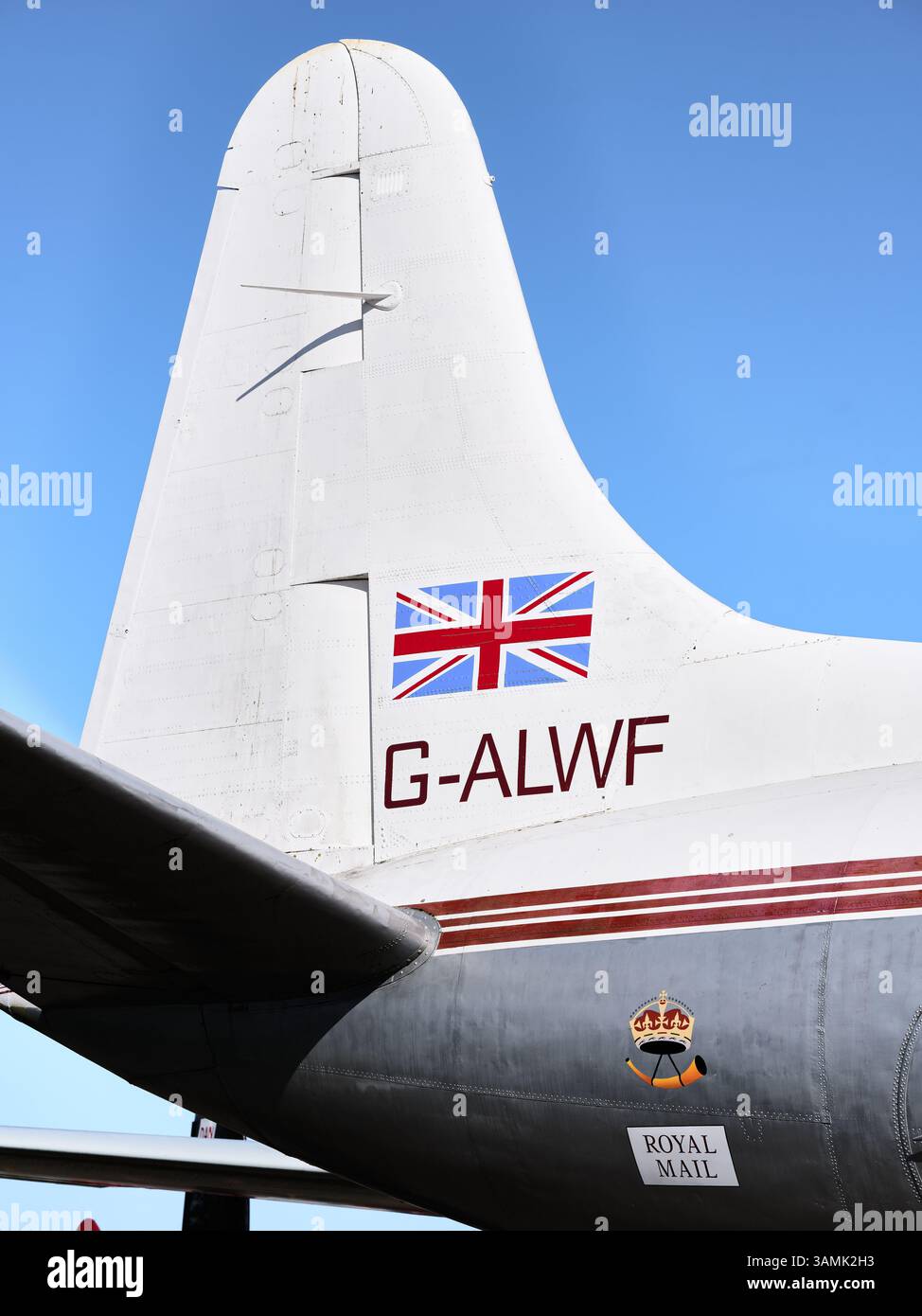 G-ALWF Royal Mail aircraft at british Imperial War Museum, Duxford ...