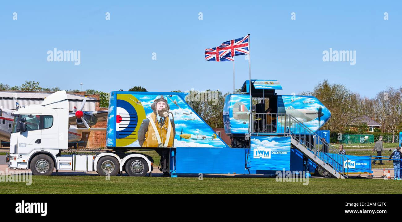 Dynamic motor simulator at the british Imperial War Museum, Duxford ...