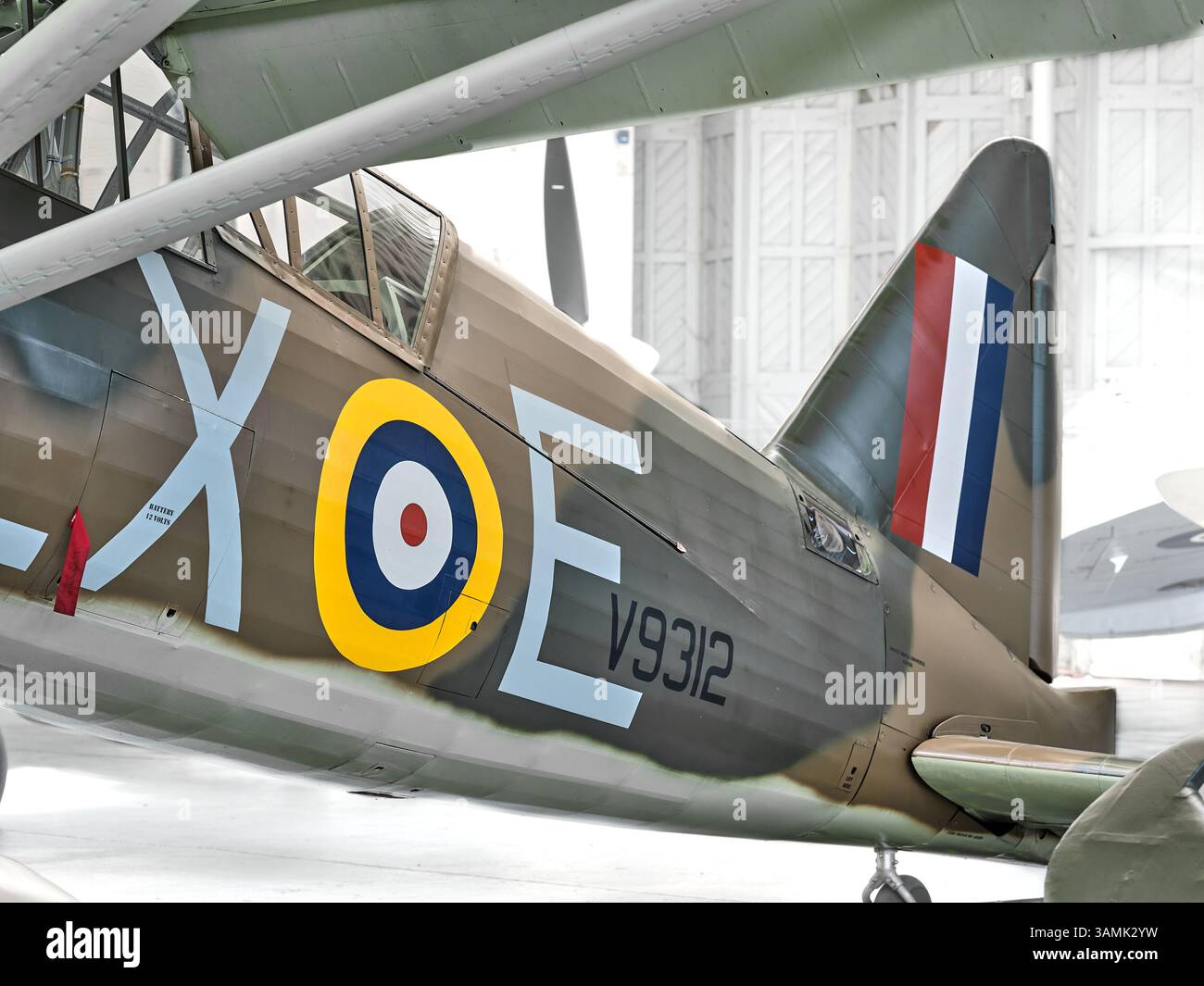 Supermarine Spitfire Mk VB fighter plane in the british Imperial War ...