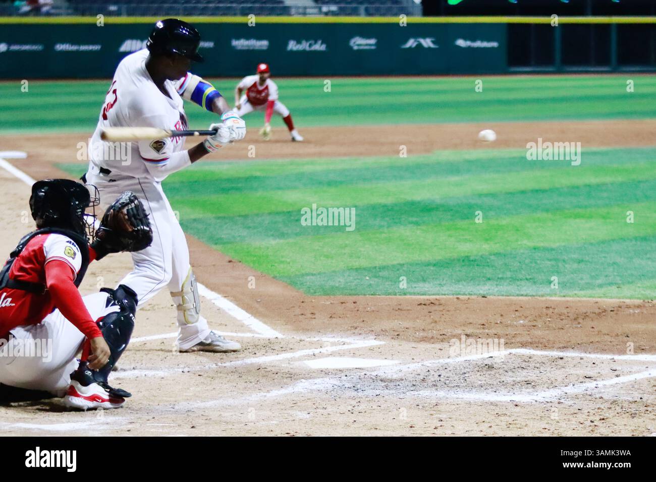 Juremi Profar #13 of Santa Maria Pirates at the bat during the ...