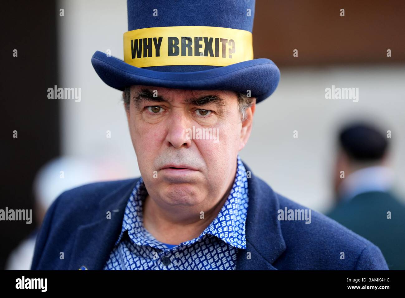 Anti-Brexit protester Steve Bray arrives at Westminster Magistrates ...