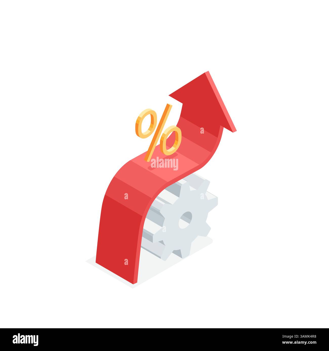 Percentage icon arrow on Cut Out Stock Images & Pictures - Alamy