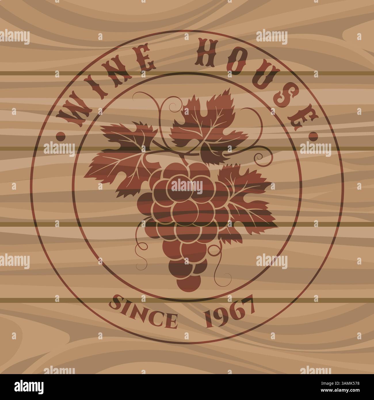 Vintage wine illustration hi-res stock photography and images - Alamy