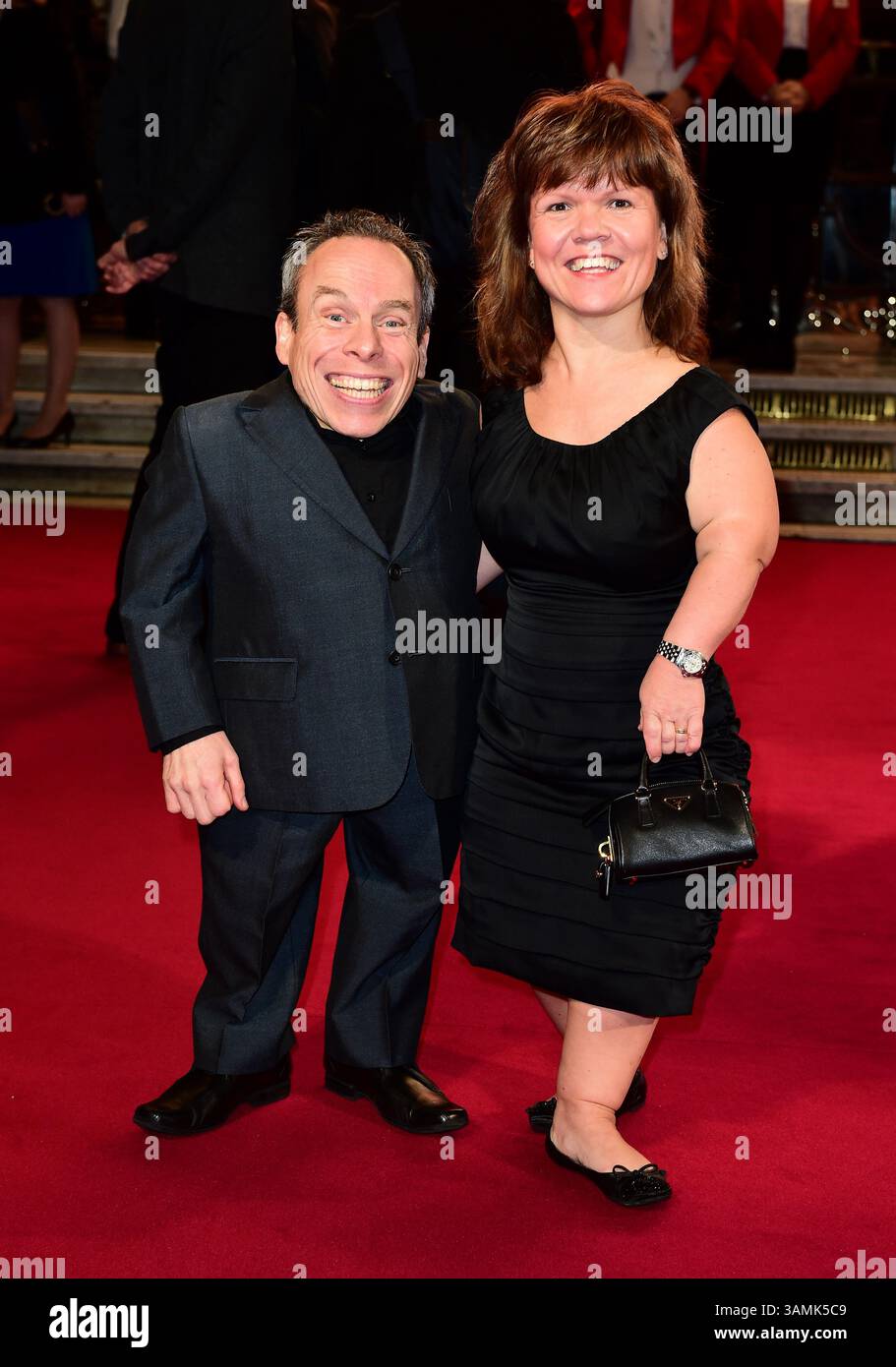 File photo dated 19/11/2015 of Warwick Davis and Samantha Davis ...