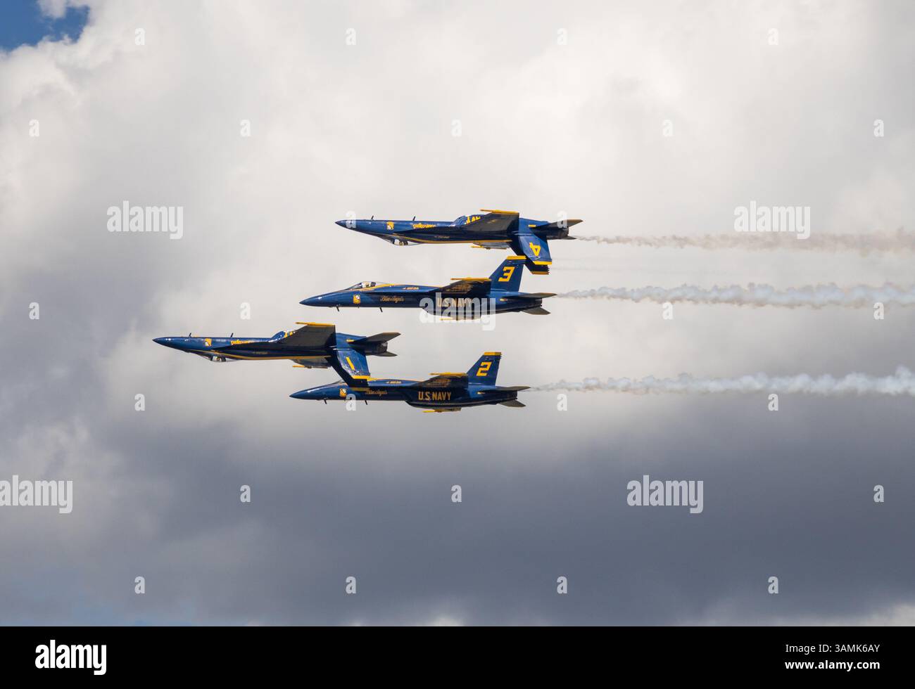 The U.S. Navy Flight Demonstration Team, the Blue Angels, perform ...