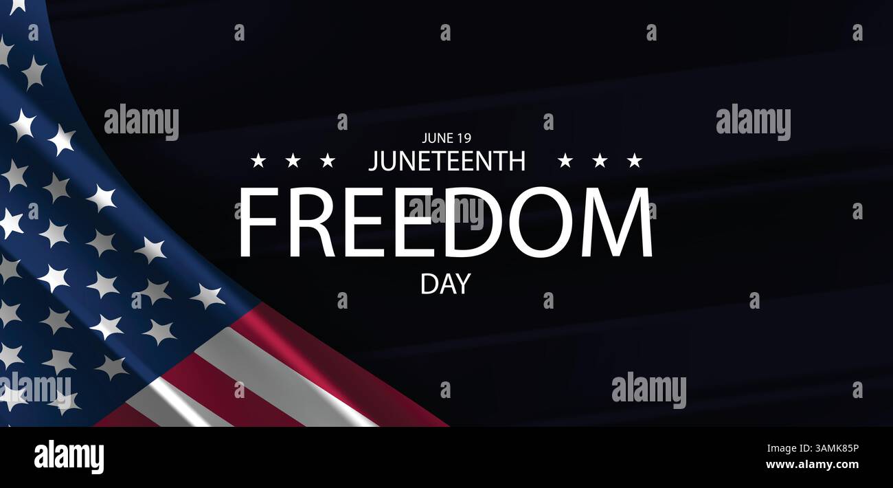 Commemorating Juneteenth A Day of Freedom and Unity Stock Vector Image ...