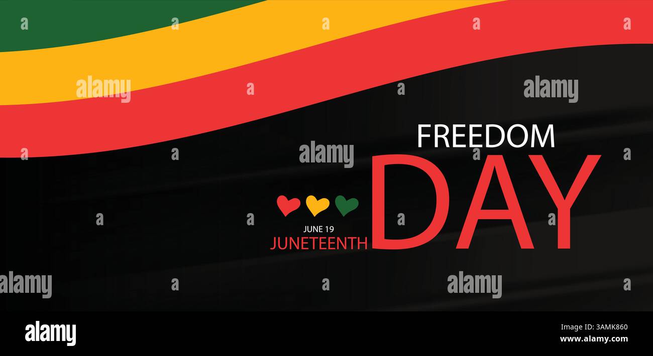 Reflecting on Juneteenth The End of Slavery in America Stock Vector ...