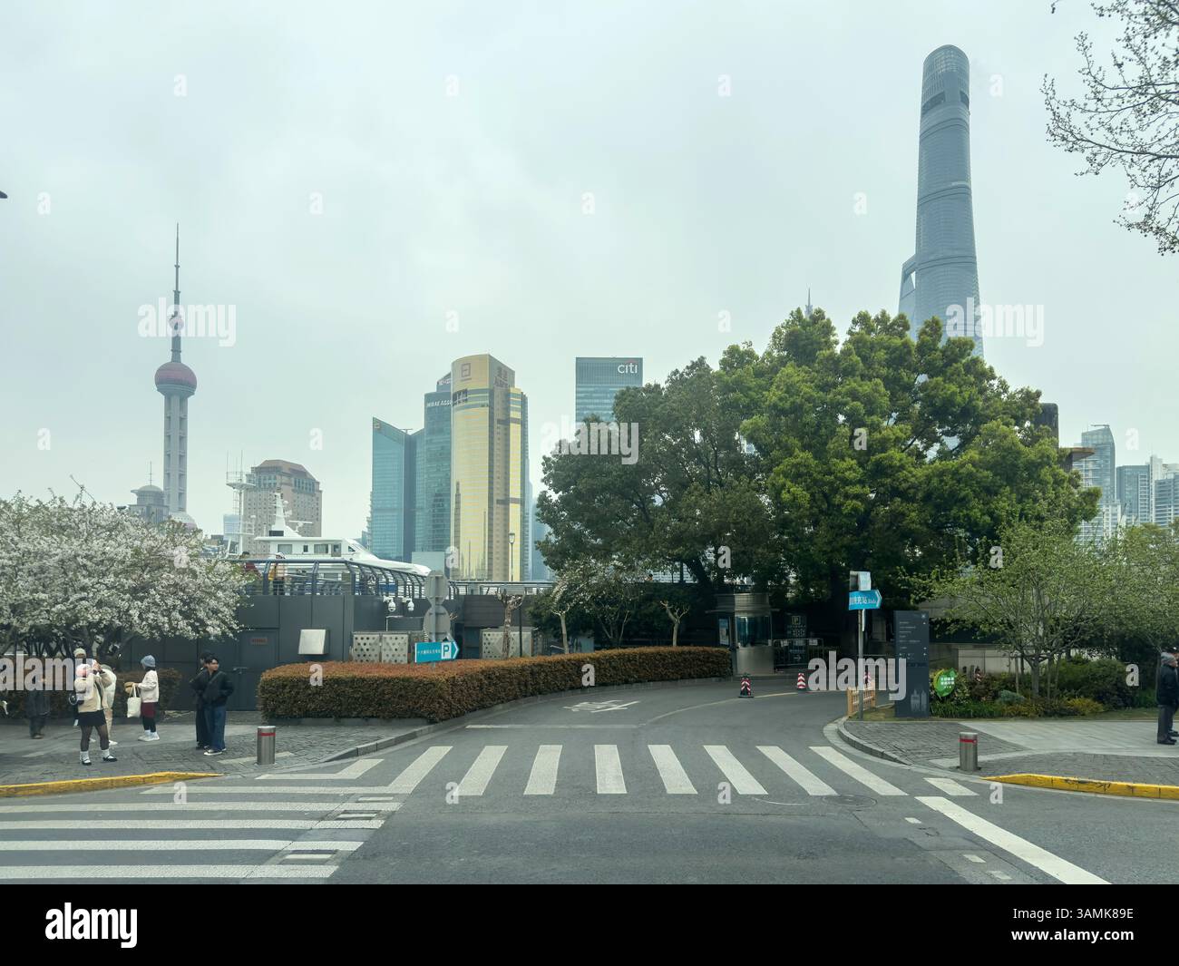 March 29, 2025. Shanghai, China, Lujiazui cityscape, modern skyscrapers ...