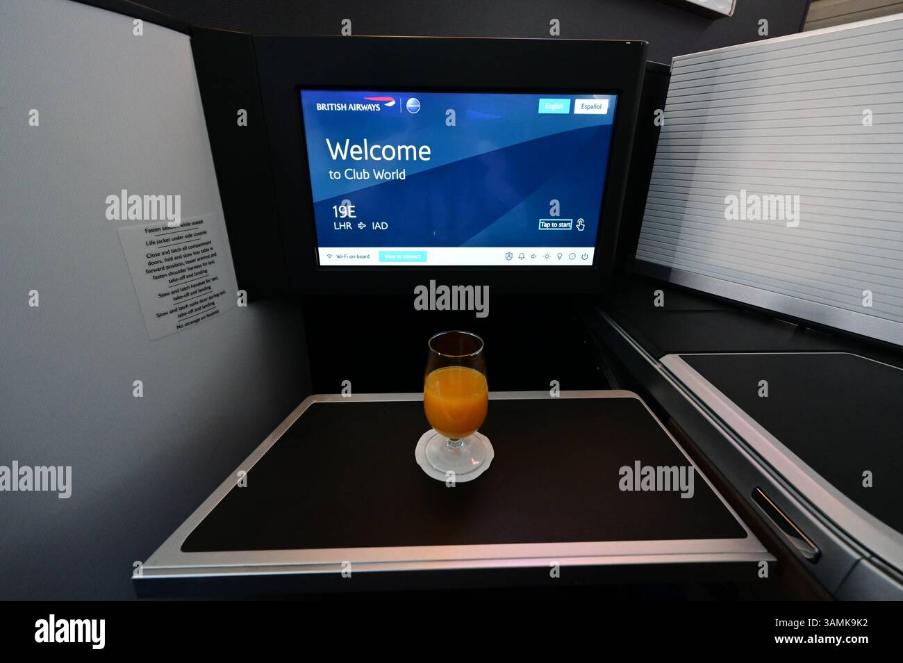 British Airways Business class Stock Photo - Alamy