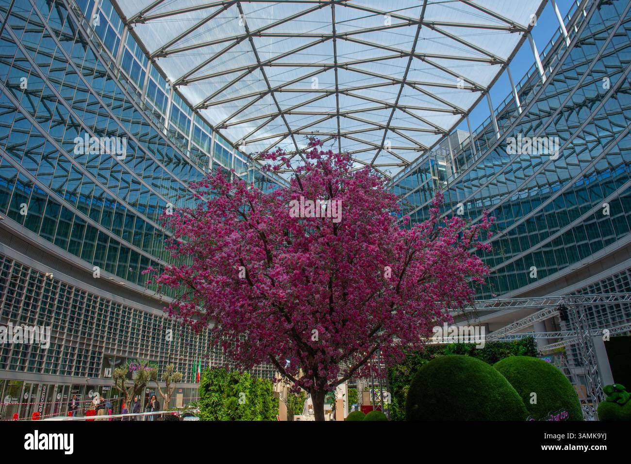 Milan Italy 14 April 2025: Piazza Città di Lombardia The square ...